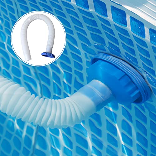 4 Pieces Above Ground Pool Skimmer Hose and Adapter B Replacement Part Surface Skimmer Replacement Hose Small Strainer Replacement Hose B Adapter Pool Drain Adapter for Surface Swimming Pool Skimmer