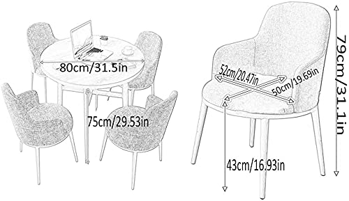 Office Conference Table, Office Table and Chair Set Small Dining Table Set, Round Dining Table Set, Restaurant Table and Chair Set for Combination Living Room Bedroom Balcony Study Room Office Meeting