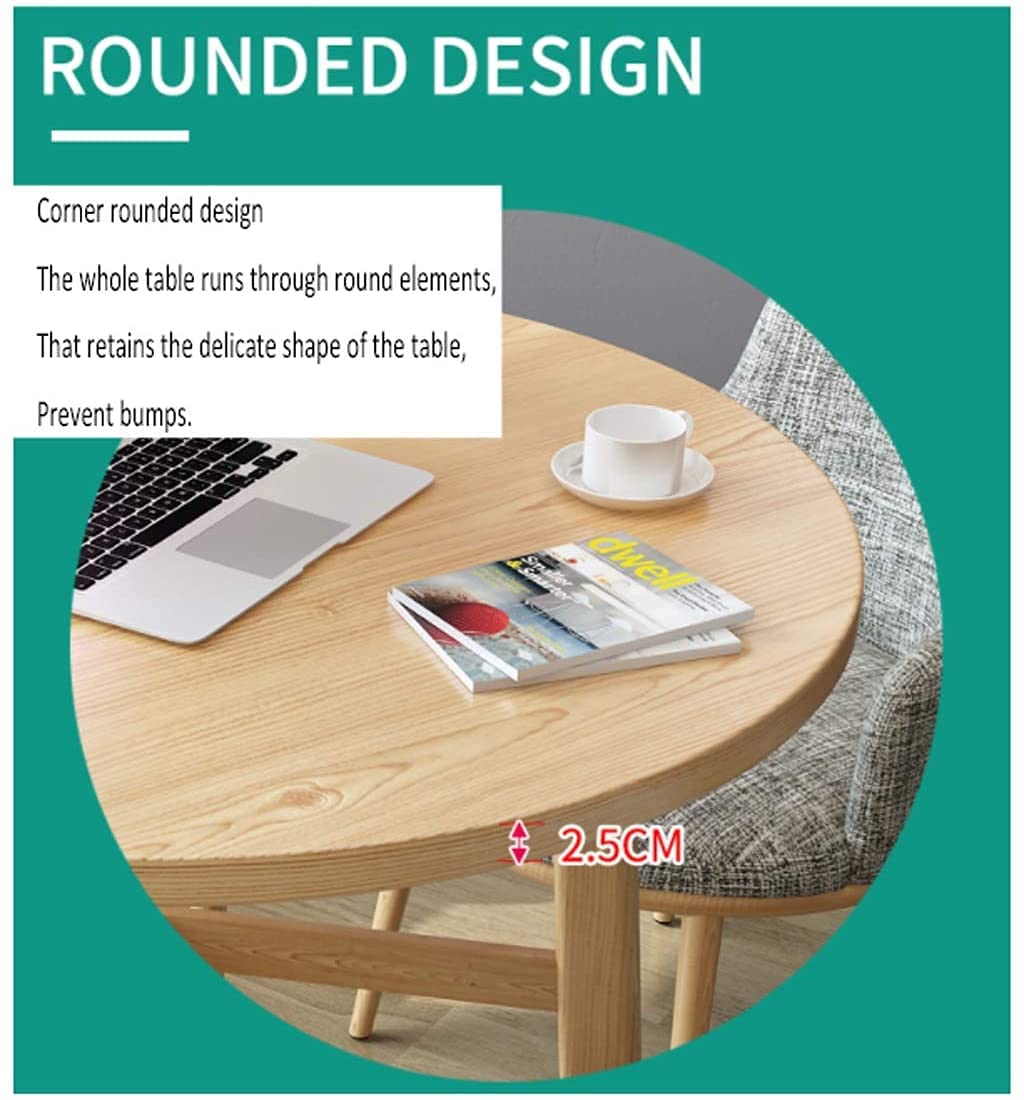 Office Conference Table, Office Table and Chair Set Small Dining Table Set, Round Dining Table Set, Restaurant Table and Chair Set for Combination Living Room Bedroom Balcony Study Room Office Meeting