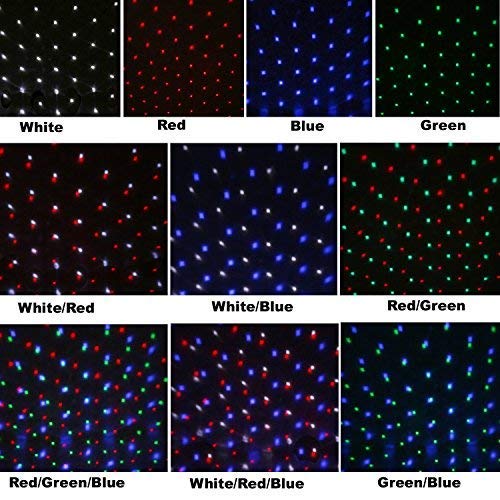 Vanthylit Christmas Projector Lights Multi Function Rotating Falling Snow Projector for Xmas Moving Points Landscape Lights for Home Yard Garden Party and for Show Club Pub