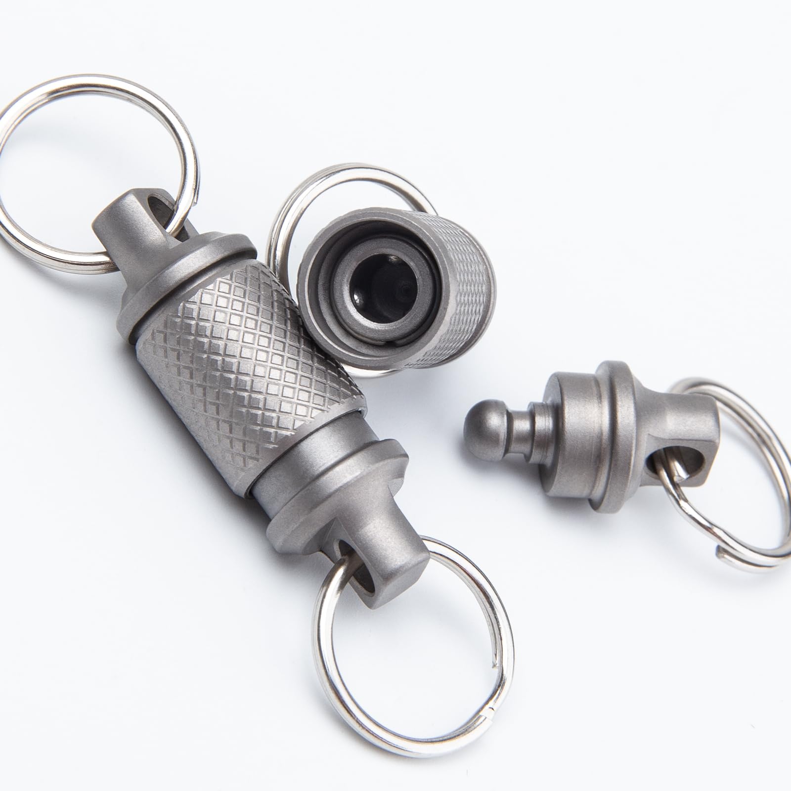 WARHERO Titanium Key Chains Clip For Car Keys Quick Release Detachable Keychain Clip Mini Pull Apart Key Rings Lightweight and Durable Design Key Organizer