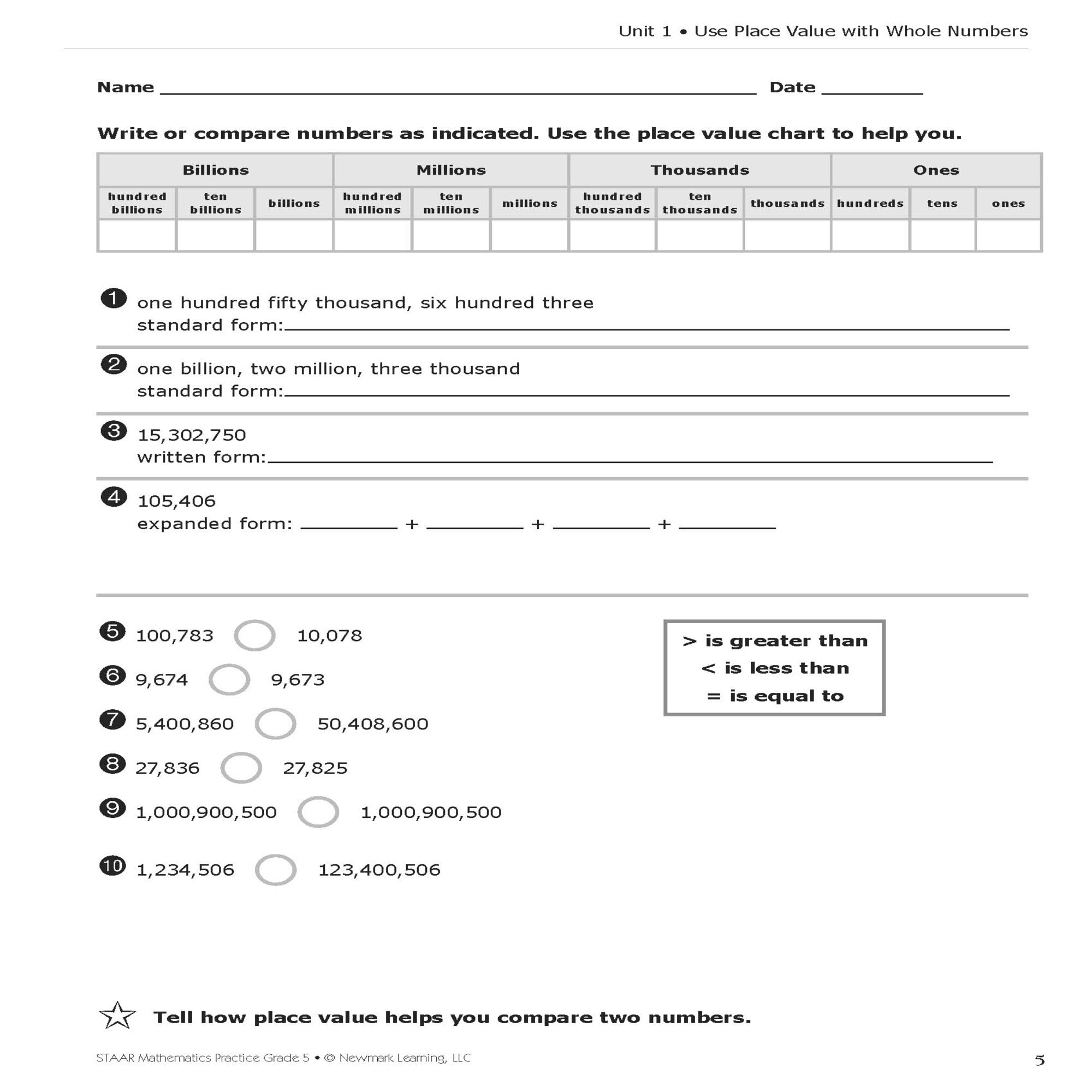 Staar Mathematics Practice Grade 5 II Teacher Resource