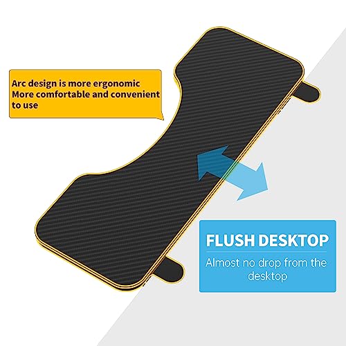 alfd suoke 29.5in x 9.4in Ergonomics Desk Extender, Arm Rest for Desk, Keyboard Extender for Computer Elbow Arm Support, Table Mount for Sit Stand Desks, Black