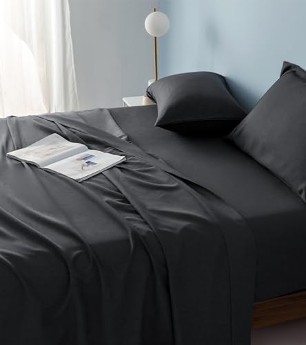 KeoWin 18 Inch Full Sheets Deep Pocket,Cooling Sheets Queen Deep Pockets,Microfiber Sheet Set Deep Pocket,Lightweight Soft & Wrinkle Free
