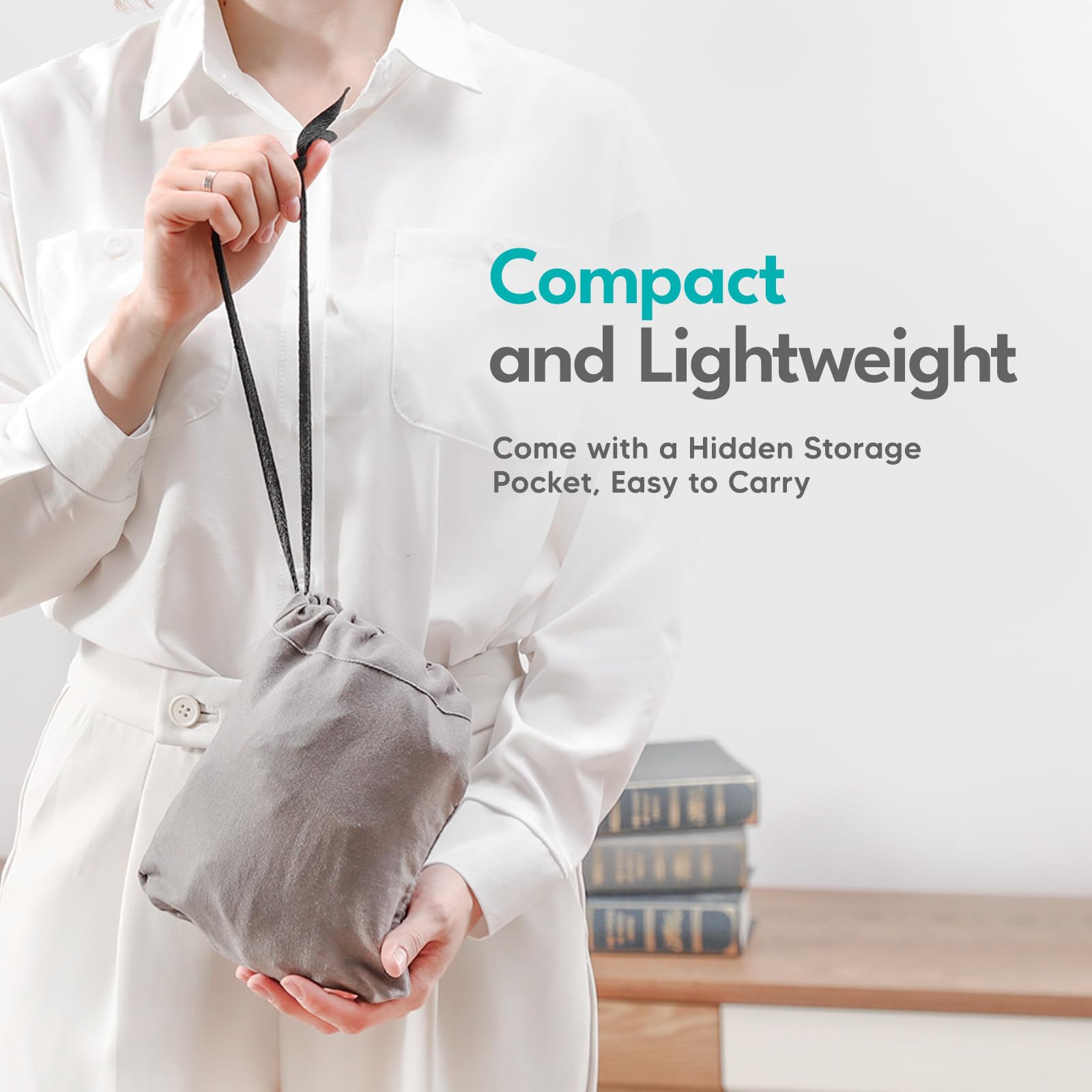 HOMEAL Baby Sling Carrier - Newborn to Toddler, Adjustable Hand-Free Sling for 7-40 lbs, Grey