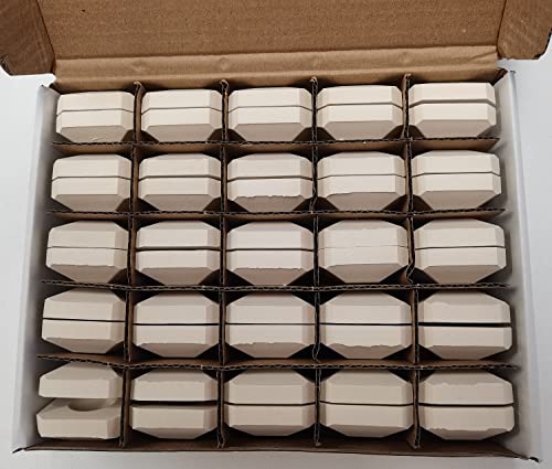 Ceramic Briquettes 2 by 2" Replacement for Select Turbo, Nexgrill Gas Grill Models