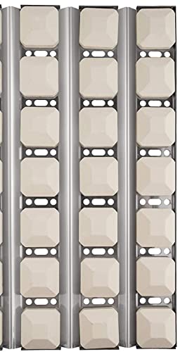 Ceramic Briquettes 2 by 2" Replacement for Select Turbo, Nexgrill Gas Grill Models