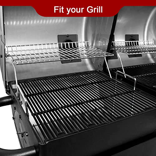 GGC Grill Grates Replacement for Chargriller 3001, 5050, 3008, 3030, 3725, 4000, 5252, King Griller 3008, 5252 and Others, 4 PCS Dumb Light Cast Iron Cooking Grid Grate(19 3/4" x 6 3/4" Each)