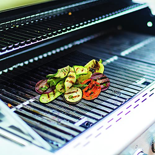 Farberware 5275939 Barbeque Nonstick Slotted Grill Liners, Black