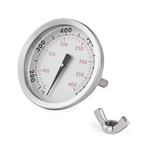 GASPRO 67088 Grill Thermometer Replacement for Weber Genesis I & II 300 Series, E/S-310, 330, Summit (2005-2016), 2-3/8" Diameter