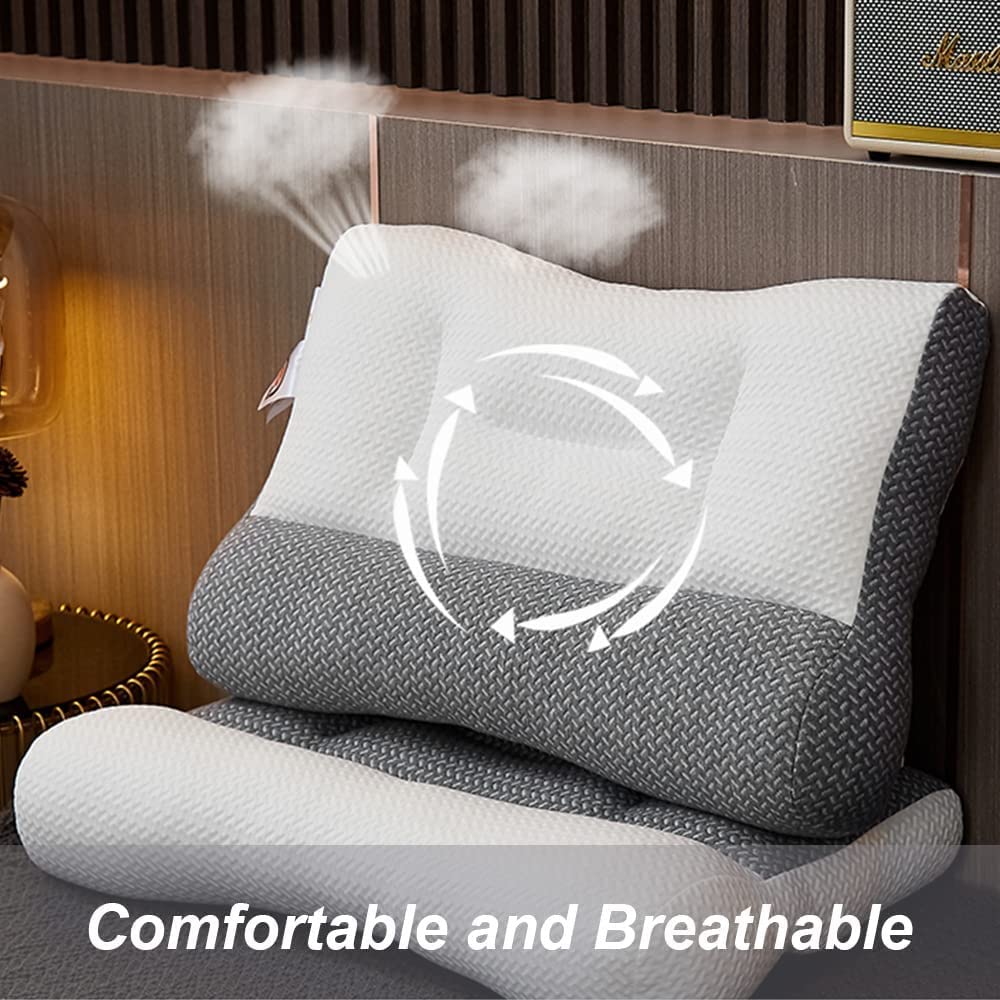 Eedvrko 2023 Cervical Pillow Super Ergonomic Pillow - Protect Your Neck and Spine Pillow for All Sleeping Positions Pillow with a Suitable Height to Reduction Snoring for Dream Deep