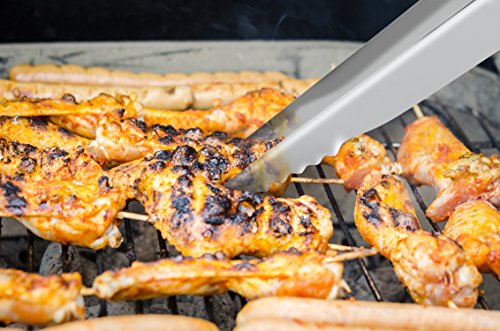 3-Piece BBQ Set - Heavy Duty Stainless Steel BBQ Tool Set - Dec. 3 Day Sale - BBQ Accessories for Grilling Like a BOSS. Great for Electric, Gas, & Outdoor Grills