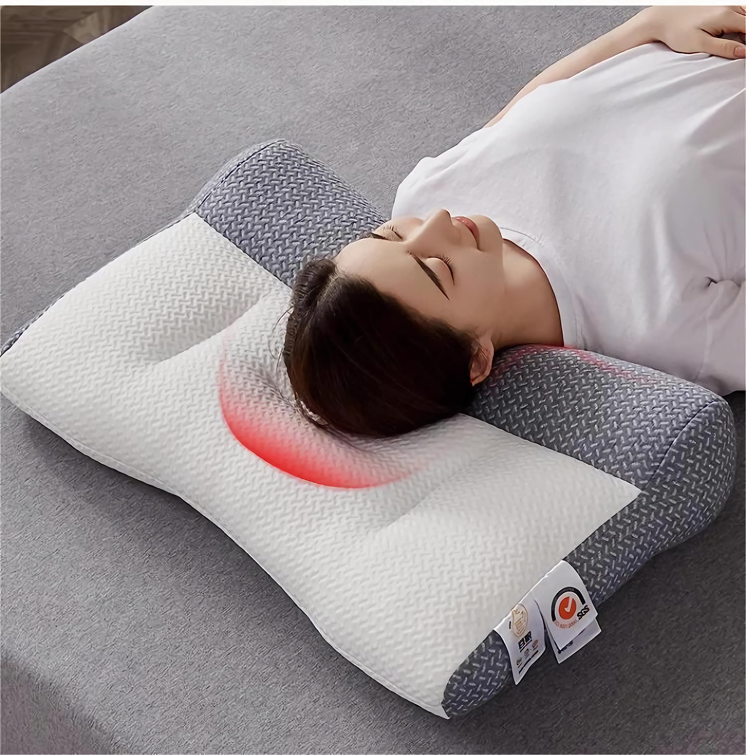 Eedvrko 2023 Cervical Pillow Super Ergonomic Pillow - Protect Your Neck and Spine Pillow for All Sleeping Positions Pillow with a Suitable Height to Reduction Snoring for Dream Deep