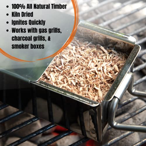 Camerons Products Smoking Chips (Hickory) - Kiln Dried, All Natural Extra Fine Wood Smoker Sawdust Shavings - 1 Pint Barbecue Chips (0.473176 L)