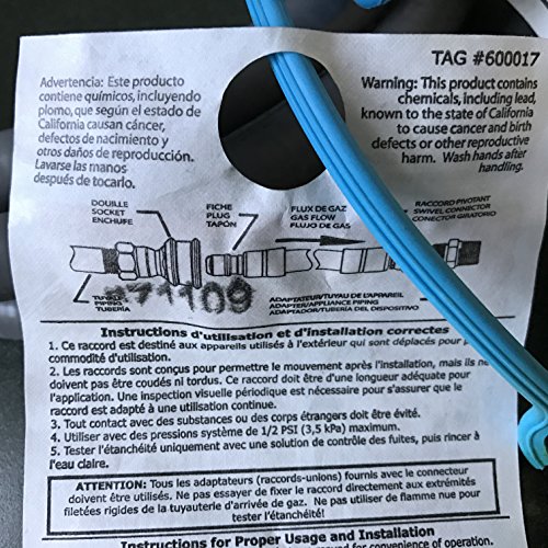 Weber #99263 10 Foot 3/8 Inch Natural Gas Hose Kit with 3/8 Quick Disconnect Fitting