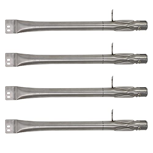 UpStart Components 4-Pack BBQ Gas Grill Tube Burner Replacement Parts for Brinkmann 810-3660-0 - Compatible Barbeque Stainless Steel Pipe Burners
