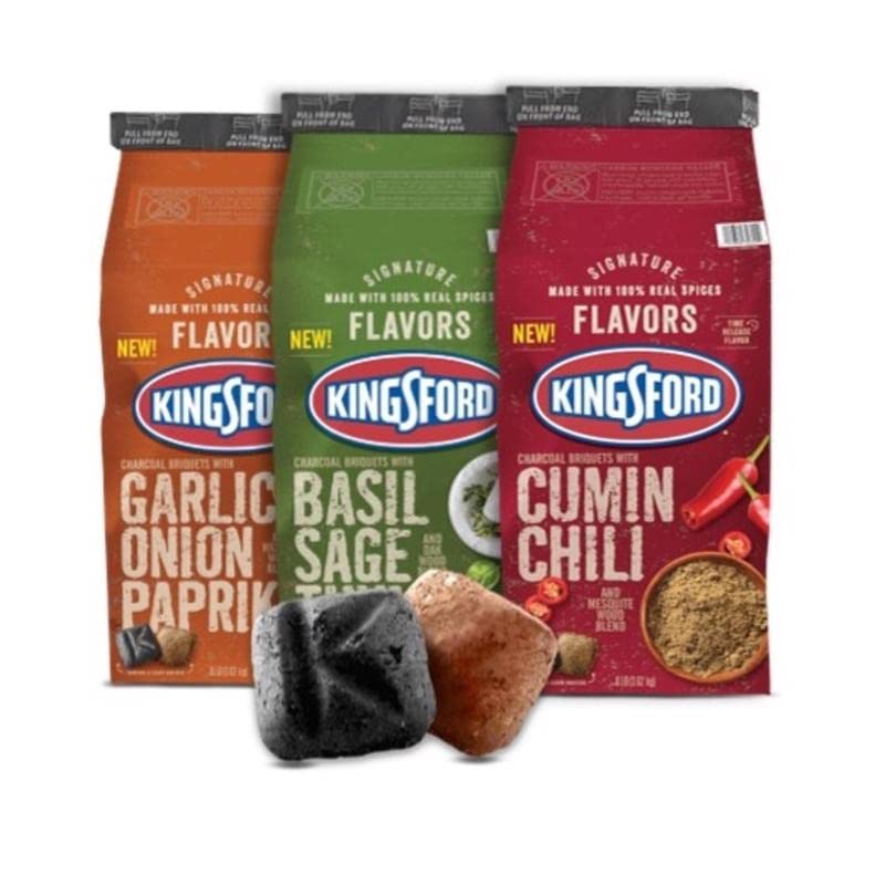 Kingsford, Charcoal Briquets with Basil Sage Thyme and Oakwood, 128 Ounce