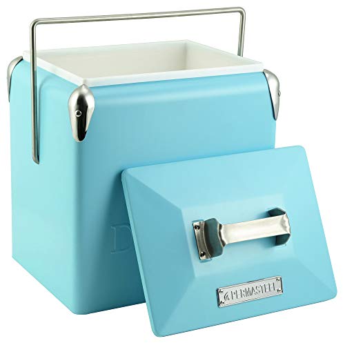 Permasteel PS-205-14QT Turq-AM 14 Quart Portable Picnic Cooler, Turquoise