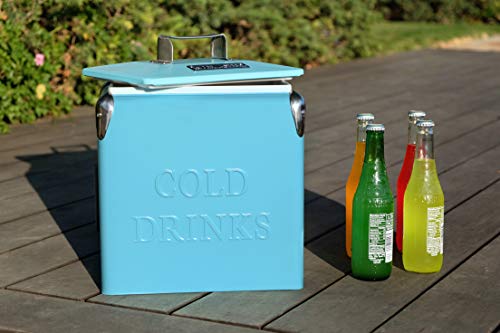 Permasteel PS-205-14QT Turq-AM 14 Quart Portable Picnic Cooler, Turquoise