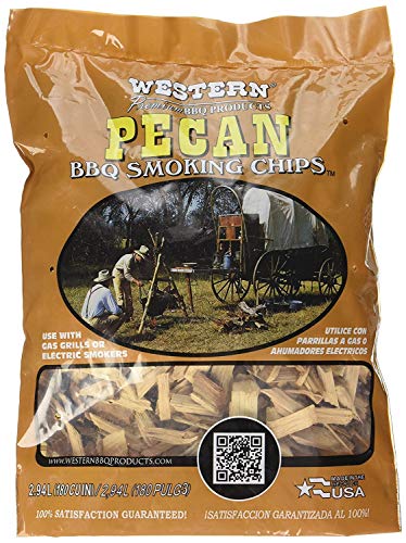 Western BBQ Smoking Wood Chips Variety Pack Bundle (4) Apple, Hickory, Mesquite and Pecan Flavors