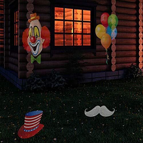 Christmas Moving Snowflake Projector Light, 12 Patterns Plug-in Card Lawn Lamp ,Party LED Projection Light Outdoor IP65 Holiday Decoration Light for Christmas, Halloween, Valentine's Day