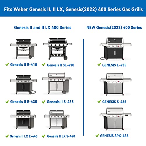 Stanbroil Stainless Steel Griddle Flat Top Gas Grill Griddle, 4-Burner Grill Accessories for Weber Genesis II, II LX and Genesis 2022 400 Series Gas Grills