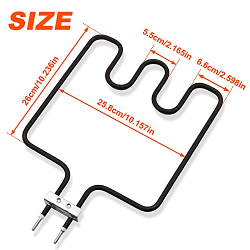 Propart Electric Smoker and Grill Heating Element with Adjustable Thermostat Cord Controller Compatible with Masterbuilt Smokers & Turkey Fryers,1500 Watt Heating Element Replacement Parts