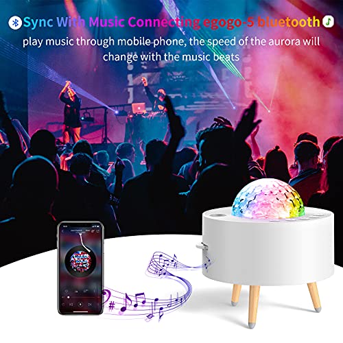 Auplf Galaxy Light Projector for Bedroom, Star Projector Sky Light with Bluetooth Speaker, White Noises&Remote Control, Romantic Night Light Projector for Bedroom Party Decor Birthday Day Gift