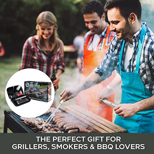 Grillin Pros Advanced Meat Injector Kit for Smoking & Grilling, Stainless Steel Large 2 Oz Syringe + Measuring Window for Cooking BBQ, Brisket, Turkey - Inject Marinade or Seasoning for Tender Flavor
