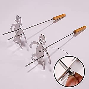 Hot Dog and Marshmallow Roasters-Bonfire Grill Stick for Campfire, Bonfire and Grill