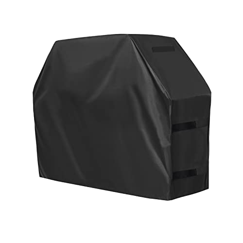 OutdoorLines Waterproof Heavy Duty BBQ Grill Cover - Universal Barbecue Grill Covers UV Resistant Barbeque Gas Grill Cover for Outdoor Universal Grills, 58L x 24W x 44H Inch, Black