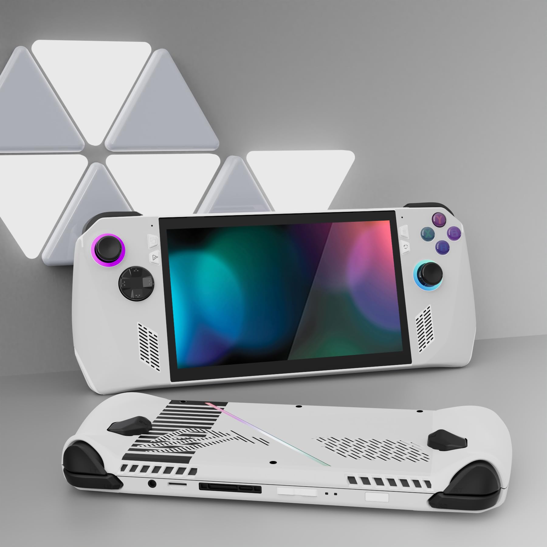 PlayVital Classics NES Style 2 Sets Skin Stickers for ROG Ally - Custom Vinyl Decals for ROG Ally Handheld Gaming Console
