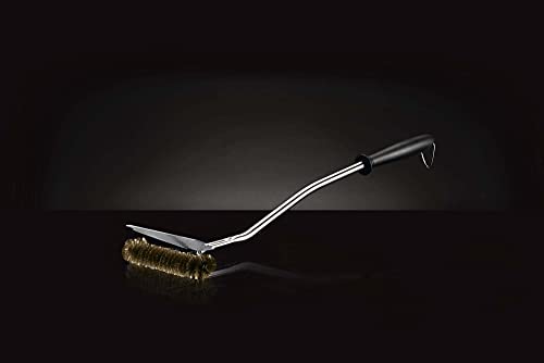 Napoleon BBQ Grill Accessory - Brass Bristle Wide Grill Brush - 62056 - Brass Bristle BBQ Brush, 18-inches (45.72 cm), Clean Cast Iron or Stainless Steel Barbecue Grill Grates