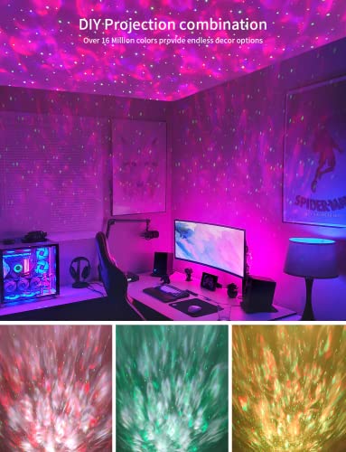Galaxy Projector Star Night Light Projector,with Smart APP/Remote Control,Voice Control/Timer,Bluetooth Music Speaker,Starry Light Projector for Baby Kids Adults Bedroom Decoration/Home Theater/Party