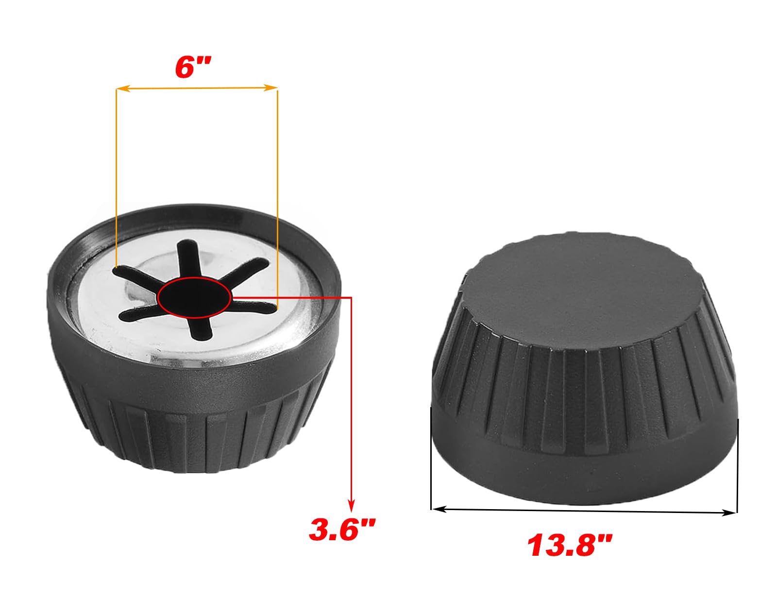 987101 Wheel Hub Caps Replacement Parts for Weber Charcoal Kettle Grill and Old Weber Genesis Grill Wheel Axle Hubcap Push on Axle Cap Retainer BBQ Grill Kenmore Grill Wheels Parts 2pcs