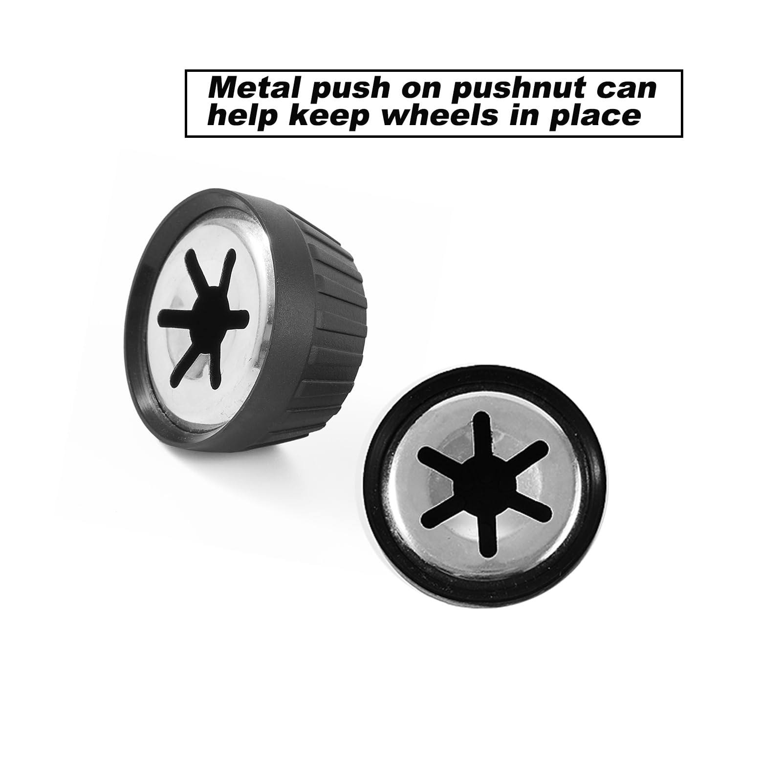 987101 Wheel Hub Caps Replacement Parts for Weber Charcoal Kettle Grill and Old Weber Genesis Grill Wheel Axle Hubcap Push on Axle Cap Retainer BBQ Grill Kenmore Grill Wheels Parts 2pcs