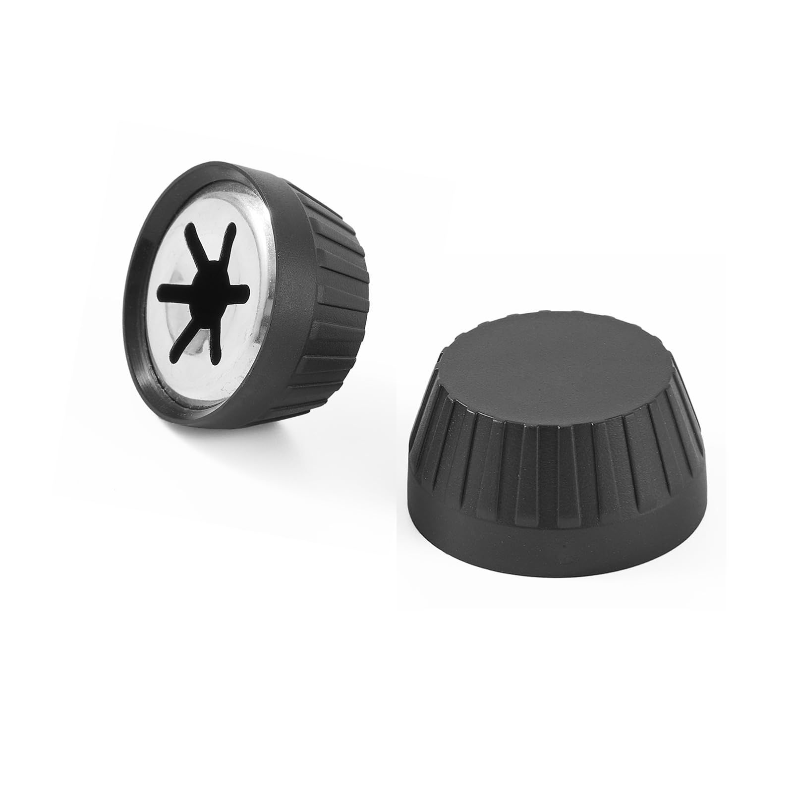 987101 Wheel Hub Caps Replacement Parts for Weber Charcoal Kettle Grill and Old Weber Genesis Grill Wheel Axle Hubcap Push on Axle Cap Retainer BBQ Grill Kenmore Grill Wheels Parts 2pcs