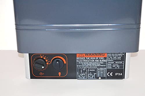 Turku 240V 6KW 300 Cu.Ft. Wet & Dry Sauna Stove Built-in Control