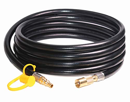 DOZYANT Propane Quick Connect Convertion Adapter Fitting with 12 Feet Extension Hose for Blackstone 17"/22" Griddle, Connect to RV Trailer with Quick-Connect Kit