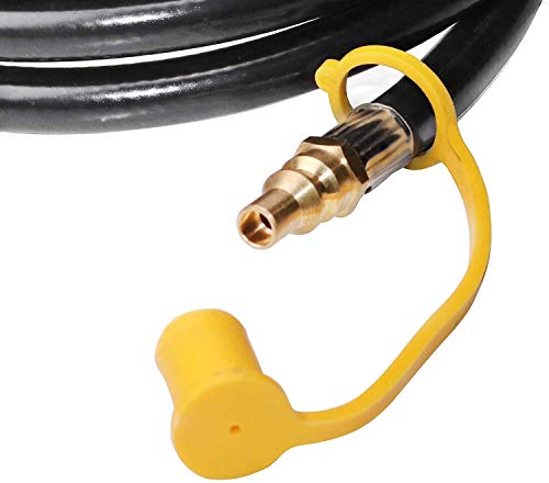 DOZYANT Propane Quick Connect Convertion Adapter Fitting with 12 Feet Extension Hose for Blackstone 17"/22" Griddle, Connect to RV Trailer with Quick-Connect Kit