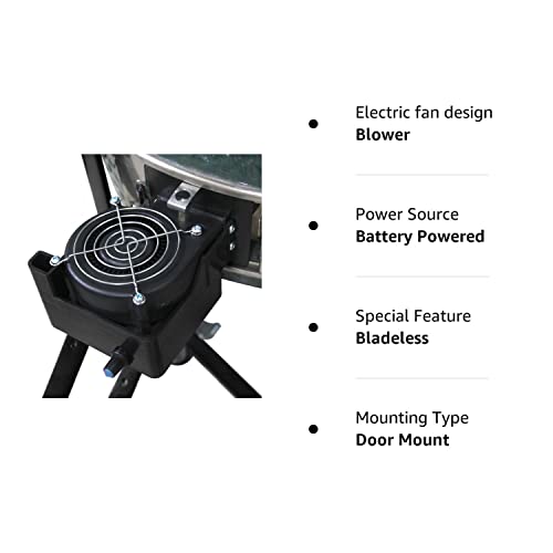 Mydracas DC12V BBQ Fire Starter Air Blower Cooking Blower Big Green Egg Grill Fan for Big Green Egg Kamado Joe Classic,Shorten The Time of Ignite The Charcoal (Upgrade Version)