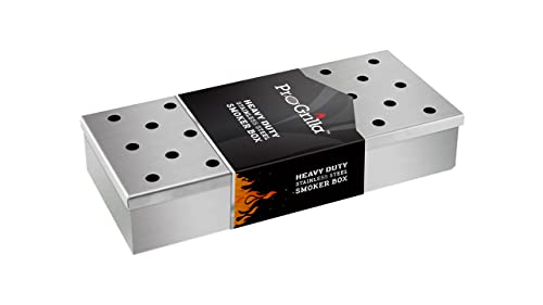 MIJIG Western BBQ Premium Wood Smoking Chips Variety (Pack of 4) Bundled with ProGrilla Smoker Box