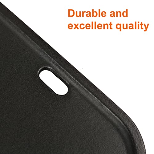 Hisencn Cast Iron Grill Griddle for Weber Traveler Portable Gas Grill, Cooking Griddle for Weber Traveler 9010001 Outdoor BBQ Grill Replacement Part, Black