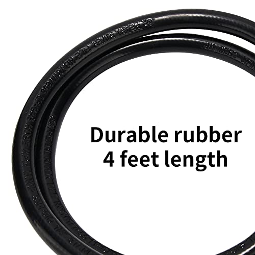 Roastove Propane Refill Adapter Hose 48" with ON/Off Control Valve,350PSI High Pressure Refill Propane Hose, for 1 LB Propane Gas Tank Camping Grill (QCC Type1 Inlet)…