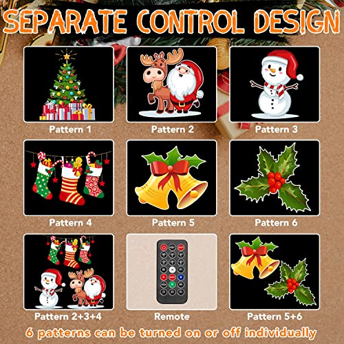 Lasama Christmas Halloween Projector Lights Outdoor, 2-in-1 (3D Ocean Wave & Patterns) Waterproof Light for Outdoor Indoor Halloween Christmas Party Lights Holiday Landscape Decorations