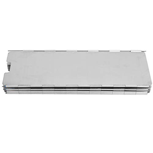 10 Pcs Outdoor Camping Gas Cooker Stove Wind screen Meet All You Needs Backpacking Camping for Other Outdoor Activities for Picnic Cooking(Silver)