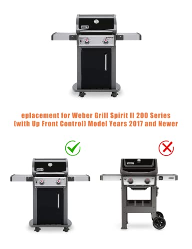 VENUSTEK 7635 Replacement Flavorizer Bars (Front-Mounted Control) Compatible for Weber Spirit I&II 200 Series,Spirit E210,S210,E220, S220 for Weber Flavor Bars,69785 Grill Burner Tubes,7642 Igniter