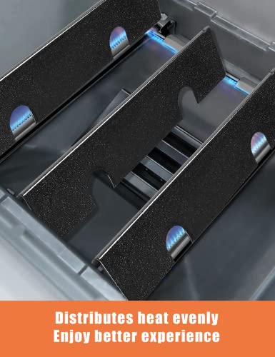 VENUSTEK 7635 Replacement Flavorizer Bars (Front-Mounted Control) Compatible for Weber Spirit I&II 200 Series,Spirit E210,S210,E220, S220 for Weber Flavor Bars,69785 Grill Burner Tubes,7642 Igniter