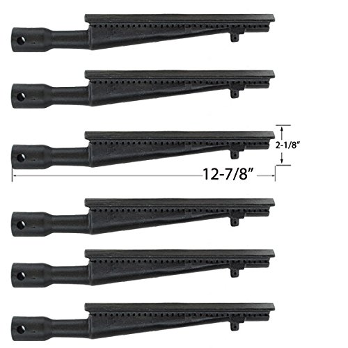 Grill Parts Gallery Replacement Cast Iron Burner for Select Brinkmann 810-2720-0, 810-4435-2, Nexgrill 720-0082-S-05, Gas Models, 6-Pack