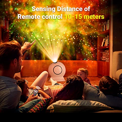 LOFTEK Galaxy Projector Star Projector, 360° Adjustable Night Light Projector with Remote Control&Timer, Rechargeable LED Starry Light Projector for Kids Bedroom Decor, Adult Home Theater, Ceiling